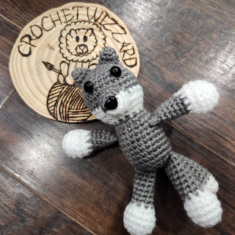 Winter the Wolf Free Crochet Wolf – CrochetWizzard